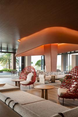 China High Temperature Resist Villa Furniture Creative Restaurant MDF  Bench Seating for sale