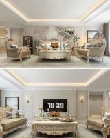 China OEM/ODM Customized Modern Elegant Living Room Furniture Options with Solid Wood for Villa for sale