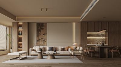 China OEM/ODM CUSTOMIZED LIVING ROOM FURNITURE COLLECTION SOLUTION SETS WITH SOLID WOOD FOR VILLA for sale