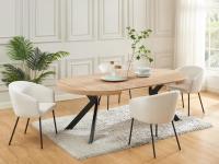China Modern Desk Wooden Table Desk Elegance Modern Desk Wooden Iron Leg for sale