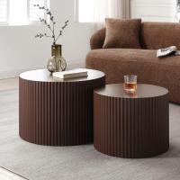 China Customizable Manufactured Solid Wood Frame Sectional Coffee Table for Modern Living for sale