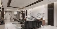 China OEM/ODM CUSTOM FURNITURE MANUFACTURE DINGHAO MODERN NEW CHINESE STYLE LIVING ROOM FURNITURE SET LUXURY SECTIONAL FABRIC FURNITURE FOR HOTEL LOBBY & VILLA for sale