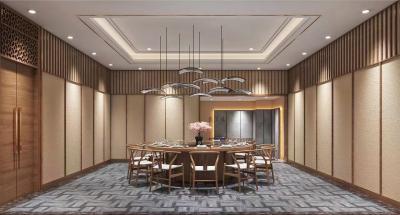 China OEM/ODM Custom Furniture Manufacturer New Chinese Style Round Dining Table with Chairs Hotel Private Room Restaurant Furniture for sale