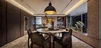 China OEM/ODM CUSTOM MODERN LUXURY DINING ROOM FURNITURE COLLECTION | NATURAL MARBLE TOP, BRASS BASE, CUSTOM LEATHER CHAIRS FOR VILLA & APARTMENT for sale