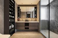 China OEM/ODM Custom Luxury Modern Hotel Suite Furniture Set | Floating Bathroom Vanity, Executive Desk & Open Bookshelf for Villa & High-End Residential for sale