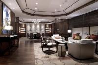 China OEM/OD CUSTOM MODERN CHINESE LUXURY HOTEL FURNITURE SET | ROSEWOOD ARMCHAIR, MARBLE COFFEE TABLE & ROUND DINING SET FOR VIP LOUNGE & PRESIDENTIAL SUITE for sale