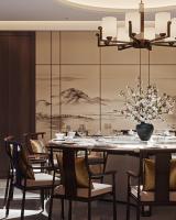 China CUSTOM DINING FURNITURE CRAFTED WITH PREMIUM WOOD AND MARBLE, FEATURING FINE WORKMANSHIP FOR CHINESE-STYLE PRIVATE DINING ROOMS. DURABLE, STYLISH, AND TAILORED TO ELEVATE YOUR DINING SPACE PERFECTLY. for sale