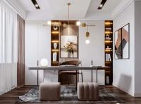 China CUSTOM MODERN HOME OFFICE FURNITURE CRAFTED WITH PREMIUM WOOD, METAL AND MARBLE, FEATURING FINE WORKMANSHIP FOR CONTEMPORARY STUDY ROOMS. DURABLE, STYLISH DESKS & CABINETS ELEVATE YOUR WORKSPACE PERFE for sale