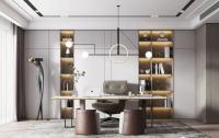 China OEM/ODM CUSTOM LUXURY HOME OFFICE DESKS CRAFTED WITH PREMIUM MARBLE, WOOD AND METAL, BUILT WITH FINE WORKMANSHIP FOR MODERN STUDY ROOMS. for sale