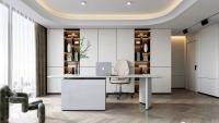 China OEM/ODM CUSTOM LUXURY HOME OFFICE DESKS CRAFTED WITH PREMIUM MARBLE, WOOD AND METAL, BUILT WITH FINE WORKMANSHIP FOR MODERN STUDY ROOMS. for sale