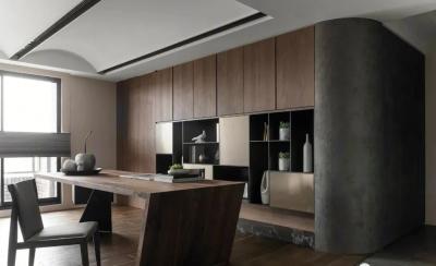 China OEM/ODM CUSTOM MODERN MINIMALIST HOME OFFICE FURNITURE SET WITH BUILT-IN DESK, BOOKSHELF AND CABINET FOR STUDY ROOM WITH SOLID WOOD FOR VILLA AND APARTMENT for sale