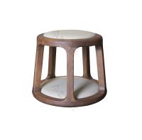 China PREMIUM HANDCRAFTED WALNUT ROUND DINING TABLE WITH MODERN LEATHER & FABRIC UPHOLSTERED CHAIRS - LUXURY ELEGANT DINING SET FOR CONTEMPORARY SPACES for sale