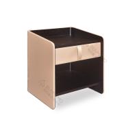 China OEM/ODM CUSTOMIZED WALNUT WOOD LIVING ROOM FURNITURE - 2 NESTING COFFEE TABLES, 1 SADDLE NIGHTSTAND, 2 UPHOLSTERED CHAIRS WITH SOLID WOOD IN CHINA for sale