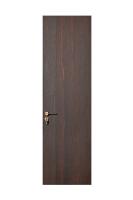 China OEM/ODM CUSTOM MODERN WALNUT INTERIOR DOORS | TALL FLUSH & BRASS ACCENT DESIGNS WOOD GRAIN & GEOMETRIC INLAY OPTIONS WALNUT VENEER & MATTE FINISH STYLES SOLID CORE FLUSH PANEL WITH GOLD HARDWARE for sale