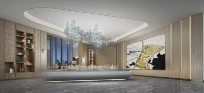 China MODERN LIGHT LUXURY HOTEL INTERIOR DESIGN | FAMILY THEMED ROOM, CORRIDOR & LIFT LOBBY, SALES CENTER SHOWROOM | WOOD VENEER & LINEN WALL CLADDING, NEW CHINESE & PLAYFUL KIDS STYLE for sale