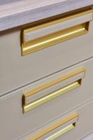 China OEM/ODM CHINA WHOLE HOUSE HOME DECORATION FURNISHING SOLUTION | MODERN MASTER BEDROOM INTERIOR DESIGN | CUSTOM BUILT-IN FIXED WARDROBE DRESSER CABINET & LEATHER MOVABLE BED HOME FURNITURE SET for sale