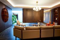 China OEM/ODM CUSTOM RESIDENTIAL VILLA HOME DECORATION SUPPLIER | INTEGRATED BUILT-IN FIXED WOOD WALL STORAGE CABINET & MATCHING MOVABLE LIVING ROOM FURNITURE SETS IN CHINA for sale