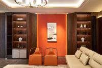 China OEM/ODM CUSTOM MULTI-REGION ADAPTABLE LUXURY ASIAN STYLE INTERIOR FURNISHING | CUSTOM FIXED WOOD WALL CABINET & MATCHING MOVABLE TEA TABLE SOFA FOR GLOBAL HOME RENOVATION PROJECTS IN CHINA FURNITURE for sale