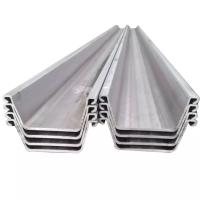 China 2 - 12mm Thickness Hot Rolled Steel Sheet Pile U Shape for sale