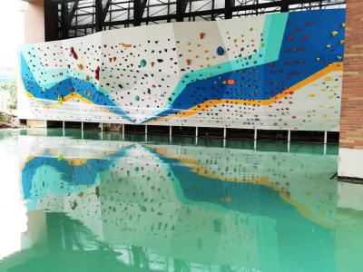China Adults Boulder Climbing Wall Playground Overhang Indoor Bouldering Wall for sale
