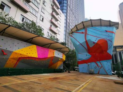 China Training Gym Climbing Wall Bouders Outdoor Galvanizing Steel For Adult for sale
