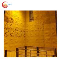 China Outdoor Portable Bouldering Wall Army Training Fiberglass Rock Climbing Walls Board for sale