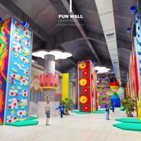 China Interactive Kids Fun Climbing Wall Indoor For Amusement Playground for sale