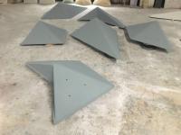 China Indoor Bouldering Climbing Holds Fiberglass Rock Wall Volumes Resin Material for sale