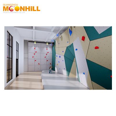 China Waterproof Rock Climbing Wall Panels Theme Park Fitness Rock Climbing Training Wall for sale