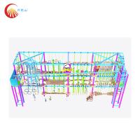 China Theme Park Obstacle Outdoor Ropes Course Fit For Children Exercise for sale