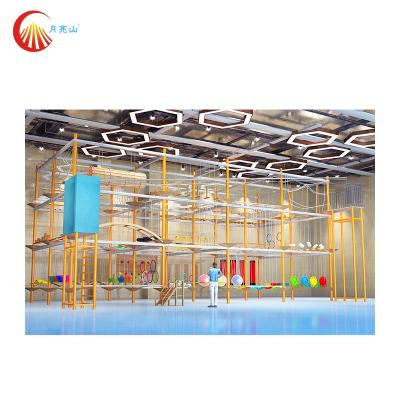 China Kids Adventure Ropes Course Park High Ropes Challenge Course Outdoor Customized for sale