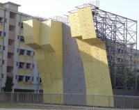 China Anti Corrosion Fitness Climbing Wall School Outdoor Rock Climbing Wall Panels ROHS for sale