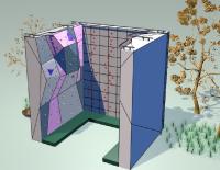 China Plywood Board Indoor Climbing Wall For Residential for sale