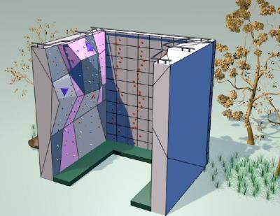 China Plywood Board Indoor Climbing Wall For Residential for sale
