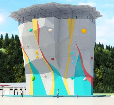 China Weather Resistant High Safety Outdoor Climbing Wall For Professional for sale