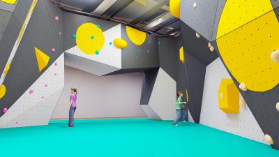 China Wood Steel Plastic Indoor Climbing Wall For 6-50 Years Old for sale