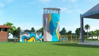 China Customized Reinforced Fiber Glass Outdoor Climbing Wall With ISO9001 Certification for sale