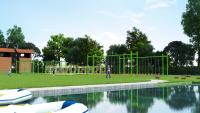 China Adventure park Safety High Rock Climbing Wall With 1 Year Warranty Big Size for sale