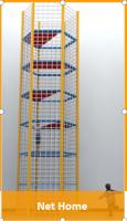 China Adventure Park Equipment Challenging Ropes Course 100 Passenger for sale