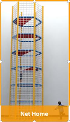China Adventure Park Equipment Challenging Ropes Course 100 Passenger for sale