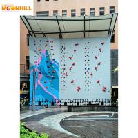 China Anti UV EN12572 Outdoor Climbing Wall For Trampoline Park for sale