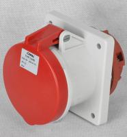 China IP44 Protection Grade Industrial Power Socket / 32 Amp Industrial Socket for sale