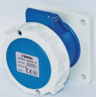 China Multi Color Industrial Power Socket / Industrial Receptacles Protection Degree IP67 for sale