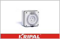 China Purple Horn 56SO310 Outdoor Waterproof Switch Socket Nylon Plastic Parts Inside for sale
