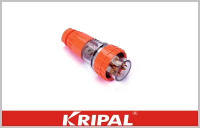 China 56P432 4 Pin Straight Australian Round Pin IP66 Plug , 5 Waterproof Electrical Plugs for sale