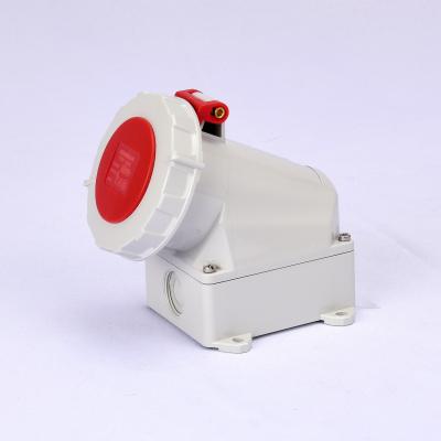 China Female Male 5 Pin 16A IP67 Industrial Power Socket for sale