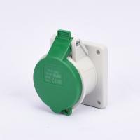 China Dust Proof 16A 300HZ Industrial Panel Mounted Sockets for sale
