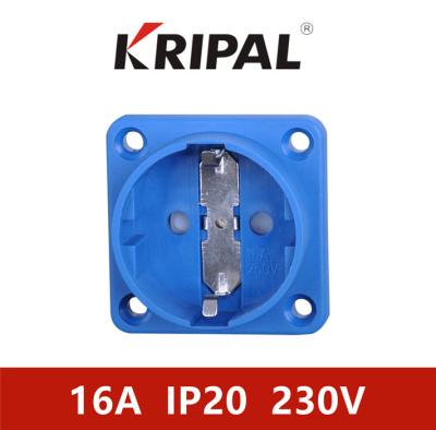 China 16A 230V IP20 industrial electrical german plug schuko socket outlet for sale