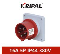 China Three Phase 5P 380V Wall Electric Plug For Architecture Waterproof for sale