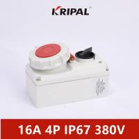 China Single Phase Mechanical Interlock Power Socket IP67 380V 3P 4P 5P for sale